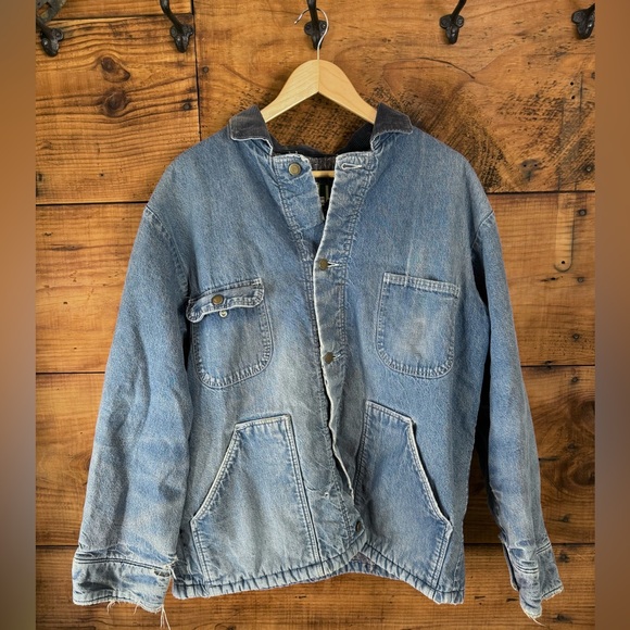 WearGuard | Jackets & Coats | Vintage Wearguard Denim Wool Jacket Mens ...